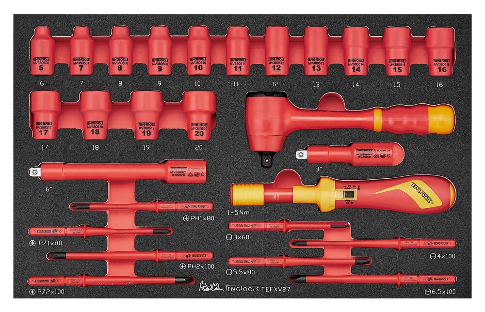 Insulated Torque Screwdriver Set FOAM3 27 Pieces – TengTools