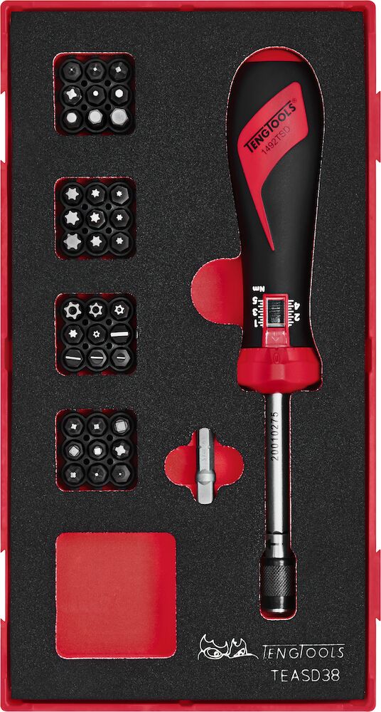 Torque Screwdriver Set FOAM1 38 Pieces | TengTools