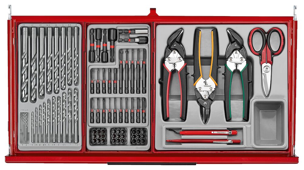 26" PRO35™ stack tool kit 1034 pieces red | TengTools
