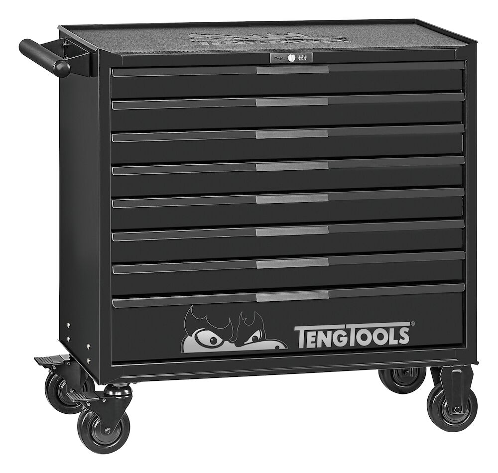 37" PRO35™ roller cabinet 8 drawers black | TengTools