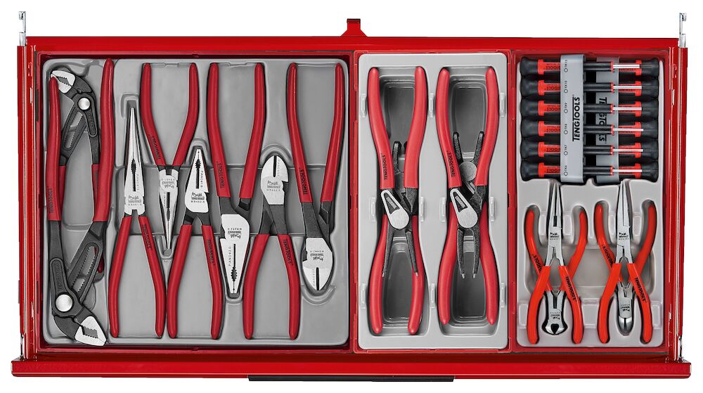 26" PRO35™ stack tool kit 1034 pieces red | TengTools