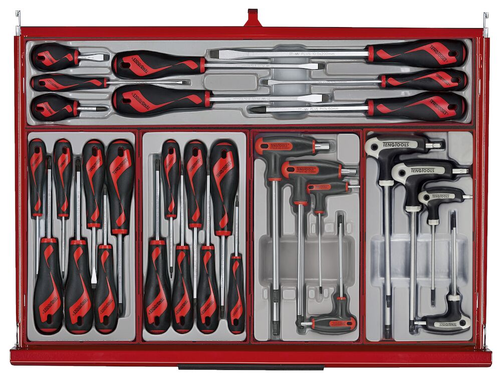 26" PRO35™ stack tool kit 753 pieces red | TengTools