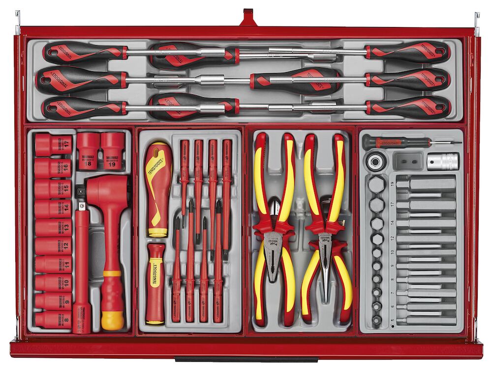 53" PRO35™ Monster stack tool kit 1295 pieces red | TengTools