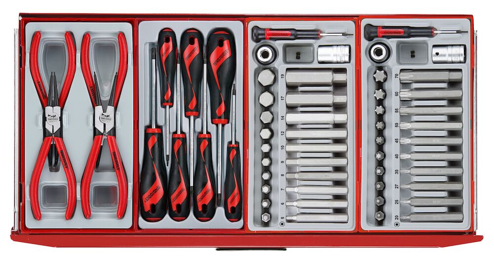 26" PRO Stack TT Tool Kit 600 Pieces Red | TengTools