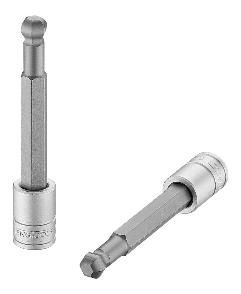 3/8” ball point long hex bit socket Cr-V 10 mm | TengTools