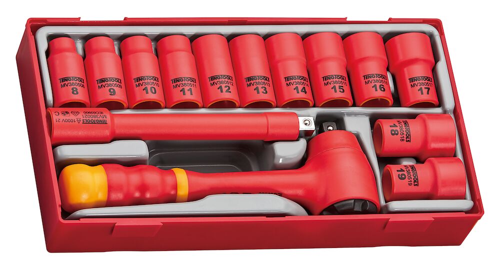 3/8" Insulated Socket Set TT1 14 Pieces | TengTools