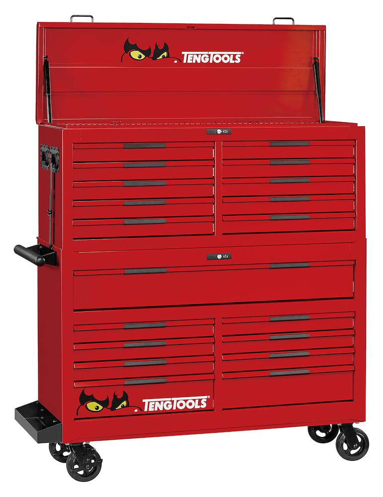 53" PRO35™ Monster stack tool kit 1295 pieces red | TengTools