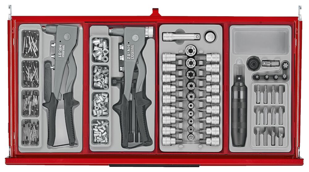 26" PRO35™ stack tool kit 753 pieces red | TengTools