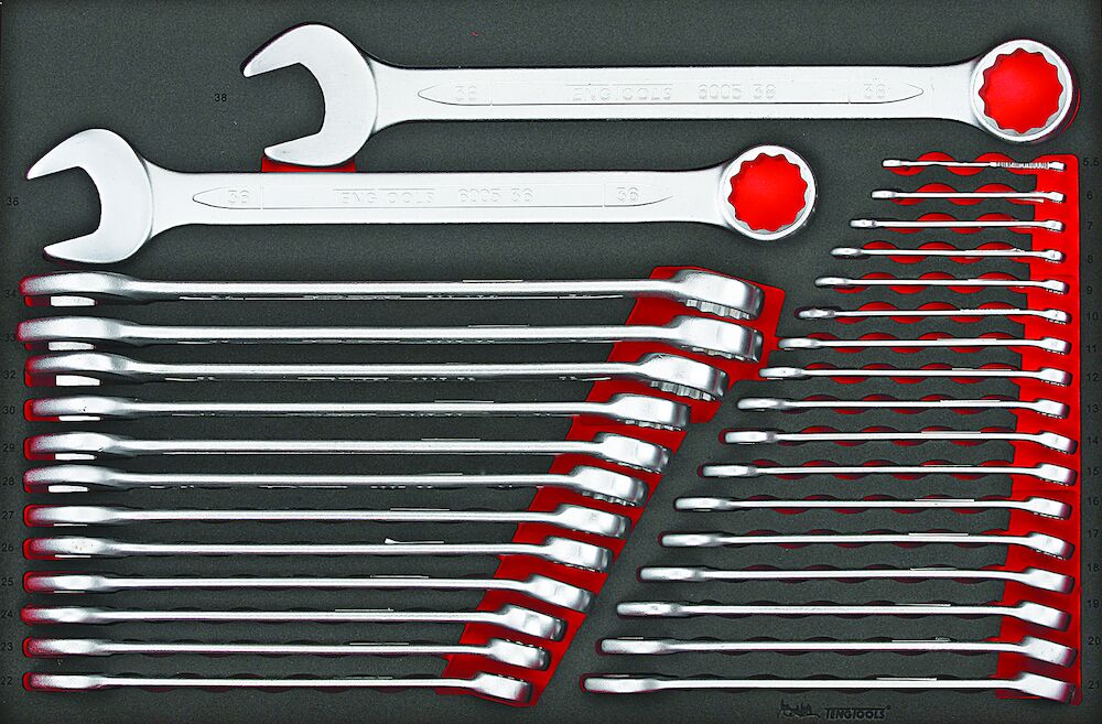Combination Spanner Set FOAM4X4 31 Pieces | TengTools