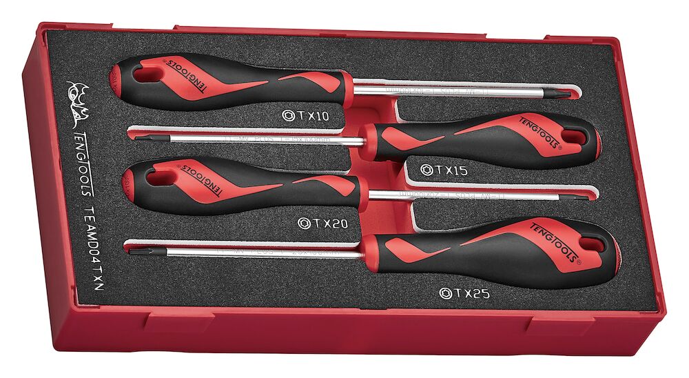 Screwdriver Set TX FOAM1 4 Pieces | TengTools