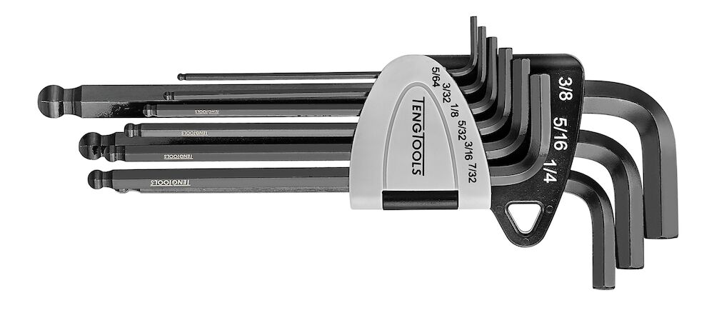 Ball Point Hex Key Set CR-MO AF 9 Pieces | TengTools