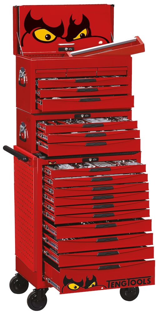 26" PRO Stack TT Tool Kit 715 Pieces Red | TengTools