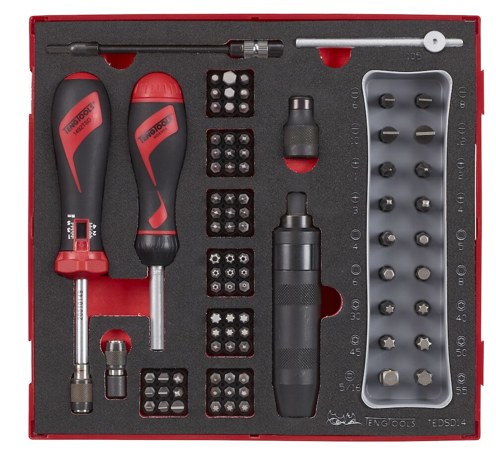 Torque Screwdriver Set FOAM2 95 Pieces | TengTools