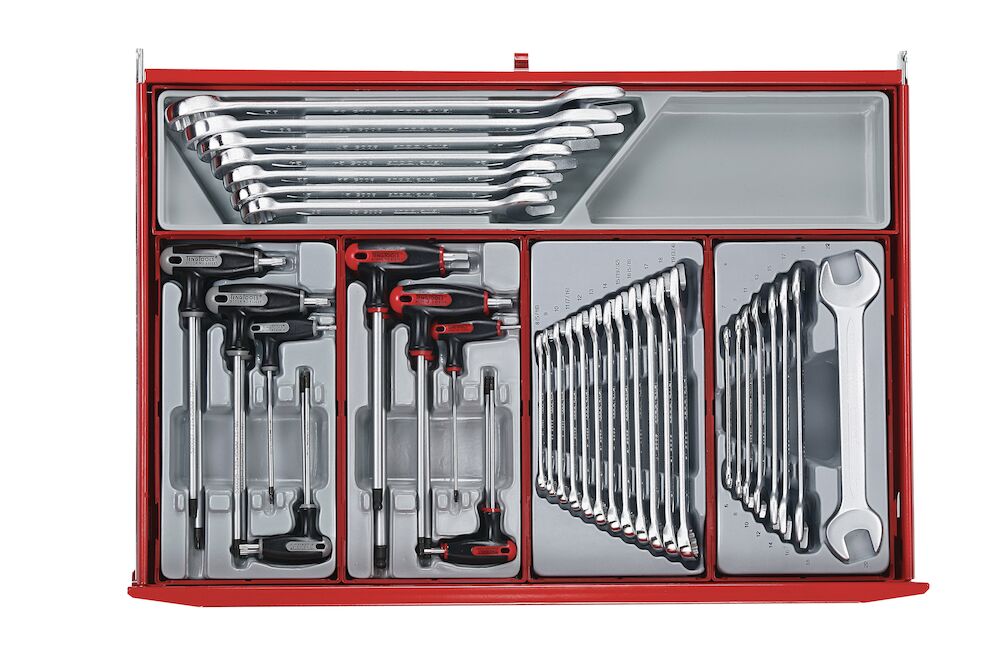 26" Classic Cabinet TT Tool Kit 277 Pieces Red | TengTools