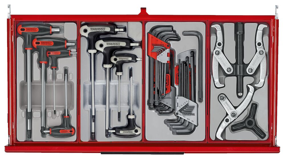 26" PRO35™ stack tool kit 1034 pieces red | TengTools
