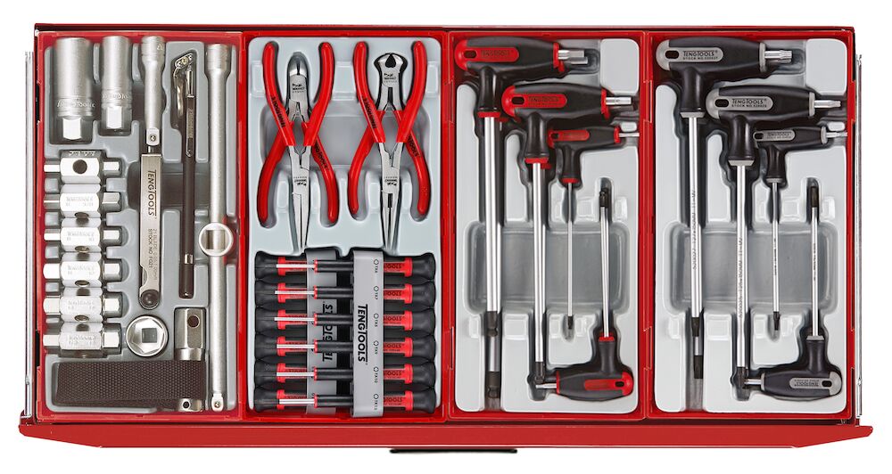 26" PRO Stack TT Tool Kit 600 Pieces Red | TengTools