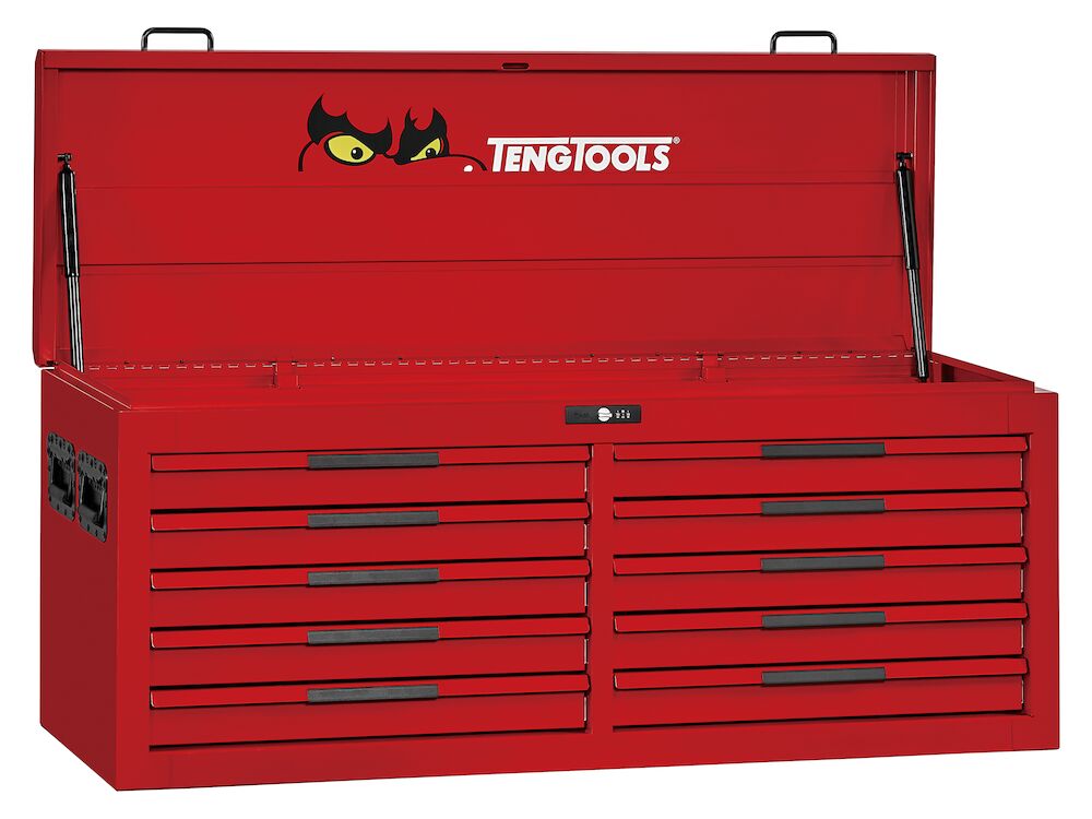 53" PRO35™ tool chest 10 drawers red | TengTools