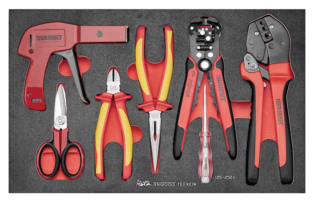 Electrician Tool Set FOAM3 7 Pieces | TengTools