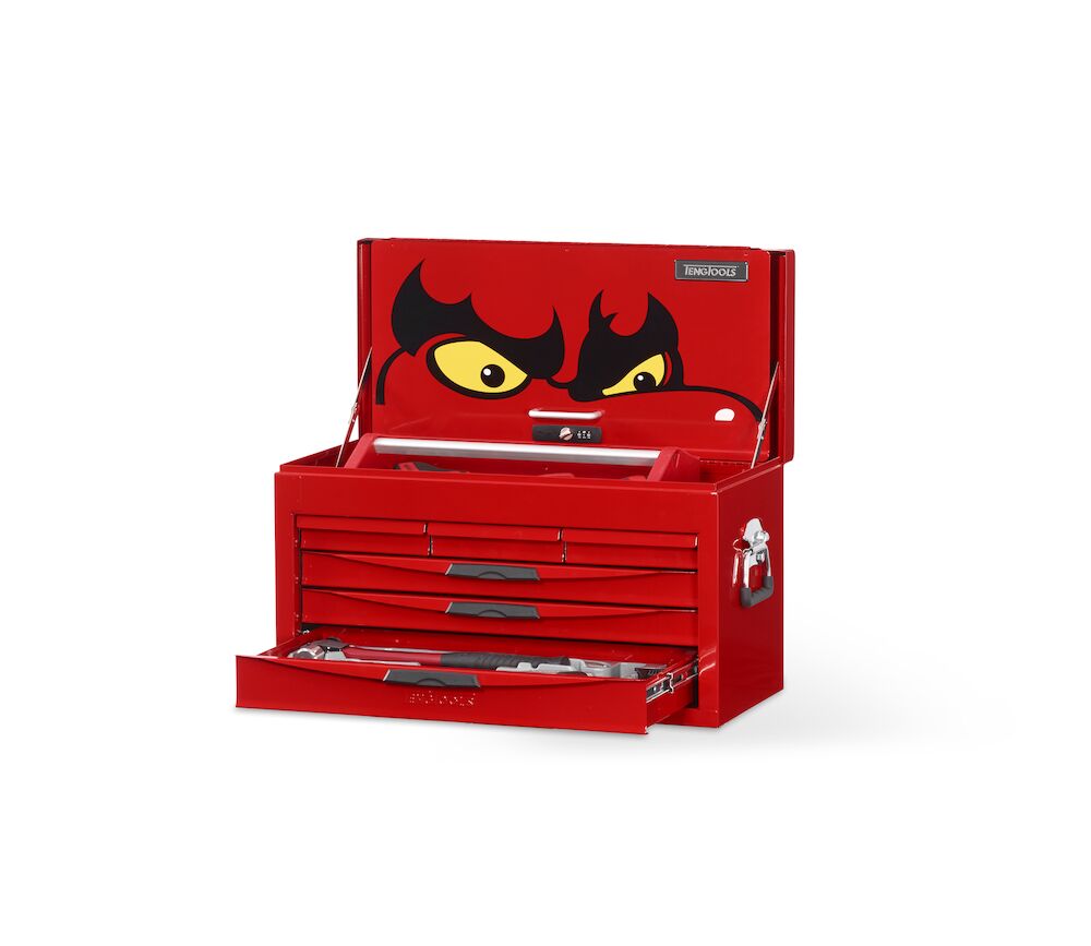 26" PRO Top Box TT Tool Kit 140 Pieces Red | TengTools