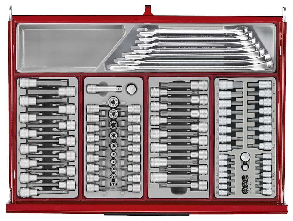 26" PRO35™ stack tool kit 1034 pieces red | TengTools