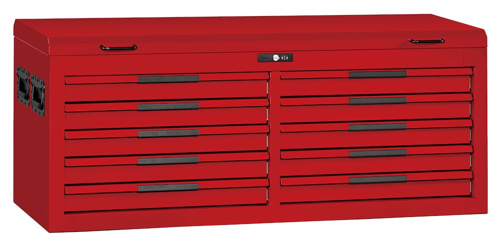 53" PRO35™ tool chest 10 drawers red | TengTools