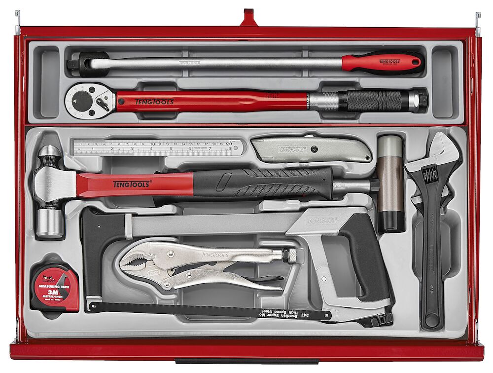 53" PRO35™ Monster stack tool kit 1295 pieces red | TengTools