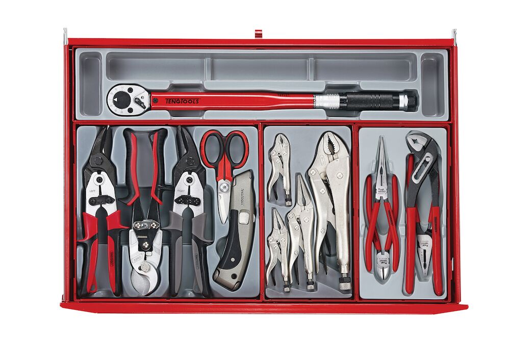 26" Classic Cabinet TT Tool Kit 277 Pieces Red | TengTools