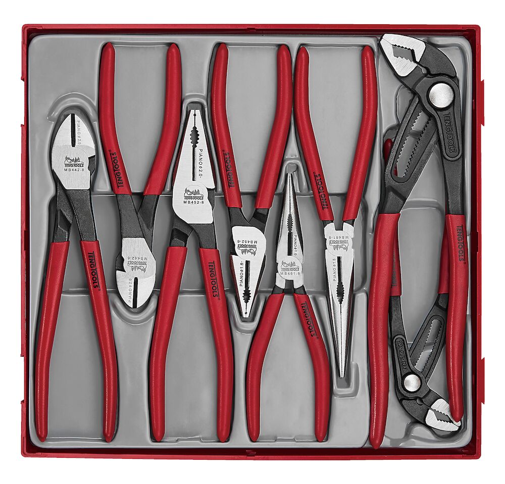 Plier Set Vinyl Grip Q TT2 8 Pieces | TengTools