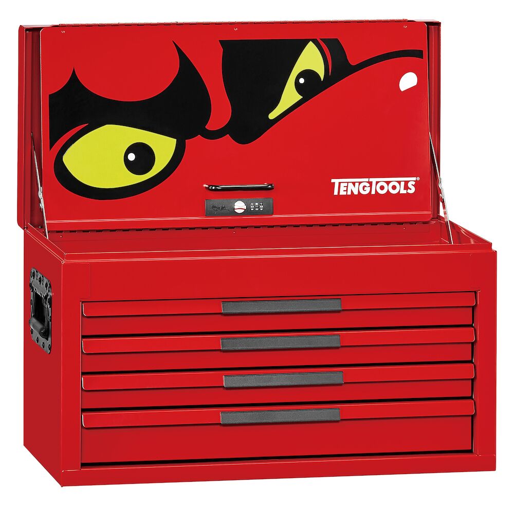 26" PRO35™ tool chest 4 drawers red | TengTools