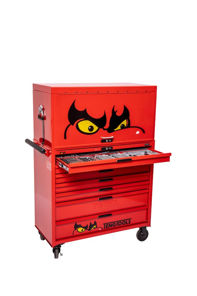 37" PRO Stack TT Tool Kit 1034 Pieces Red | TengTools